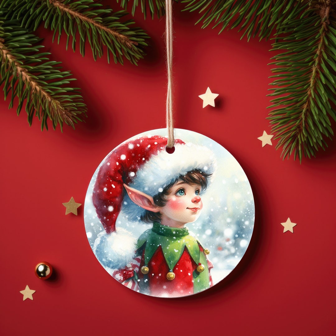 Personalized Little Elf Christmas Tree Ornament - Etsy