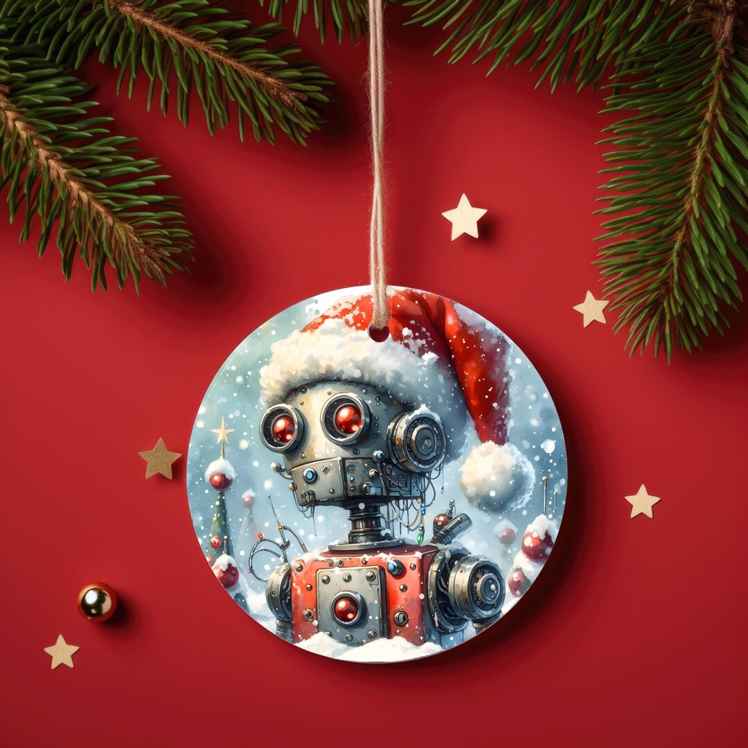 Personalized Droid Robot Christmas Tree Ornament - Etsy