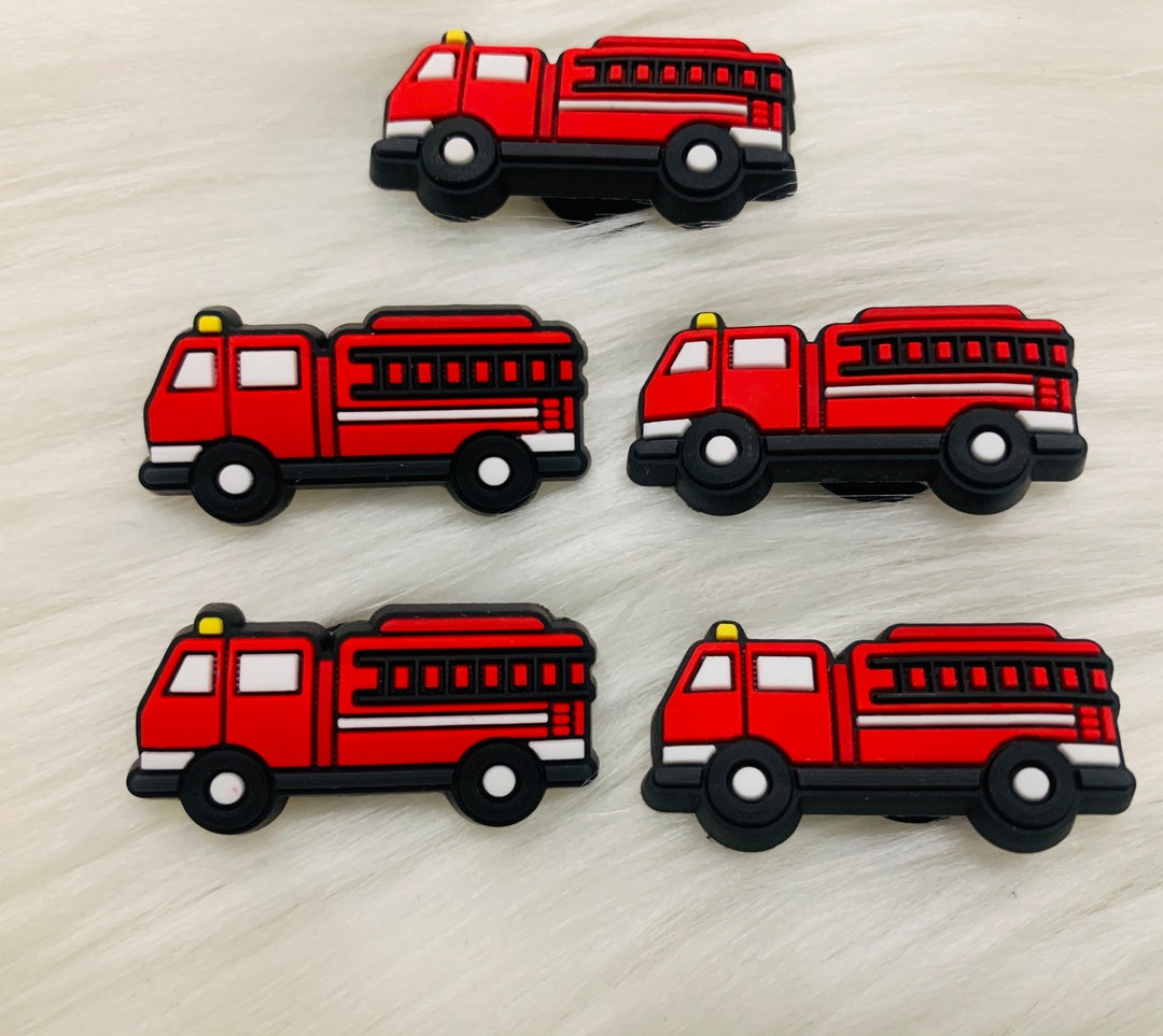 Cute Fire Truck Kids Croc Charm Red Truck Charm for Kids, Fireman Shoe ...