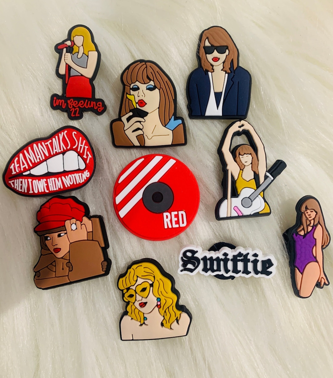 10 Piece Famous Popstar Shoe Charm Set ,singer Croc Clog Shoe Charms ...