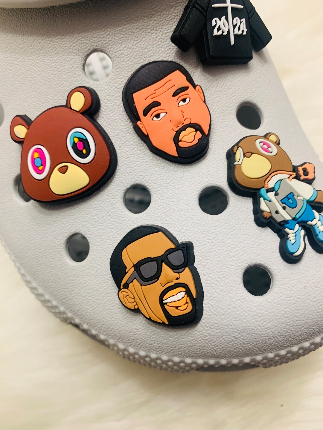 Rapper Croc Charms , Donda , Graduation Croc Charm Shoe Decoration ...