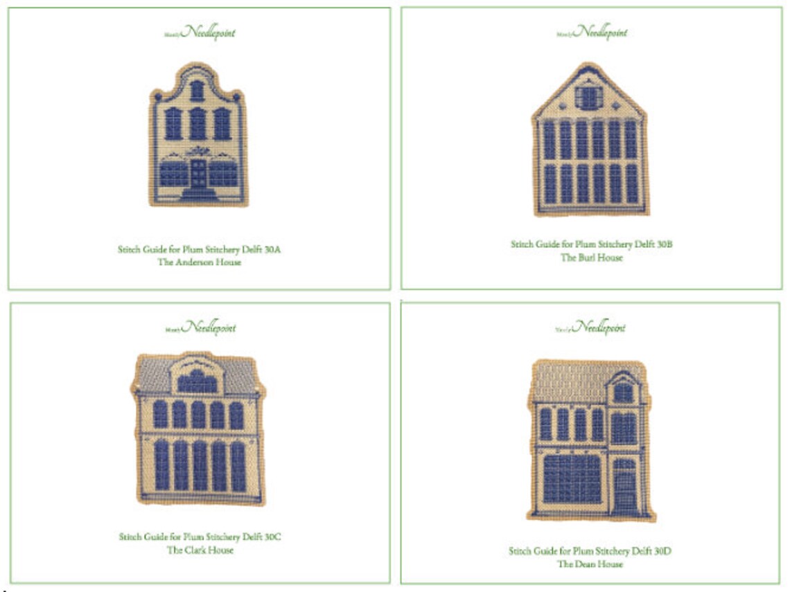 Stitch Guide Bundle Delft Houses - Etsy