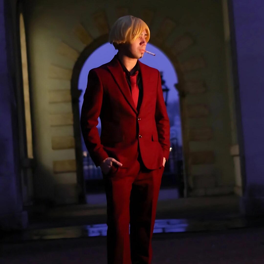 Anime Cosplay Samurai Outfit - Red Suit Swordsman Costume for Cosplay ...