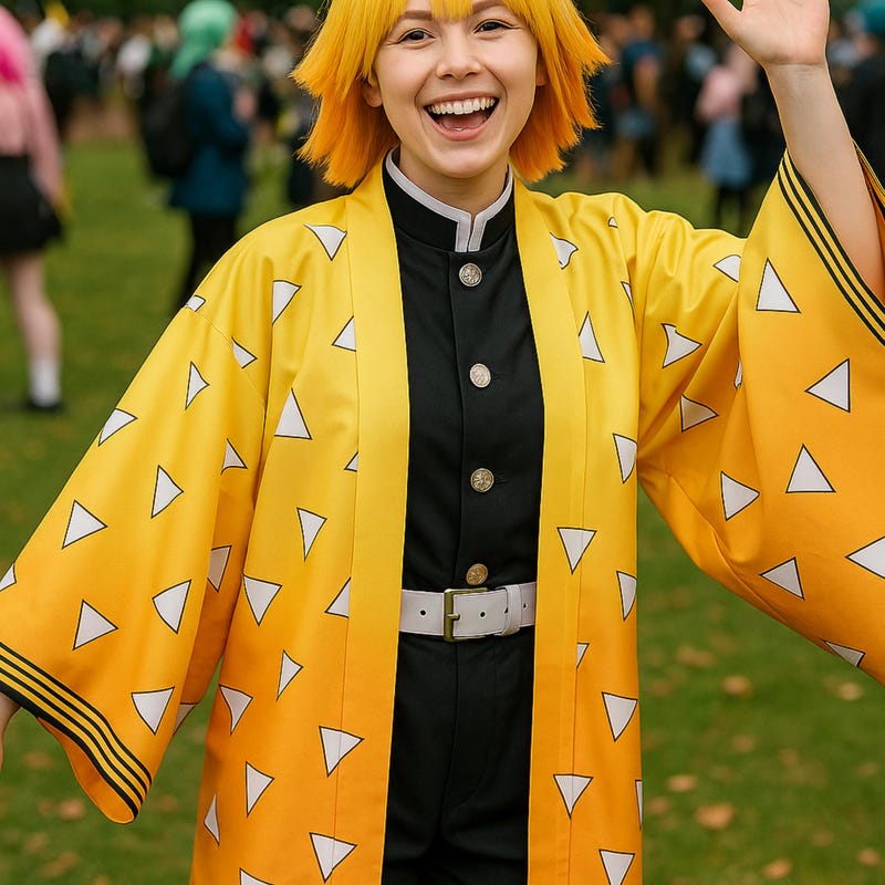 Demon Slayer Zenitsu Costume - Etsy