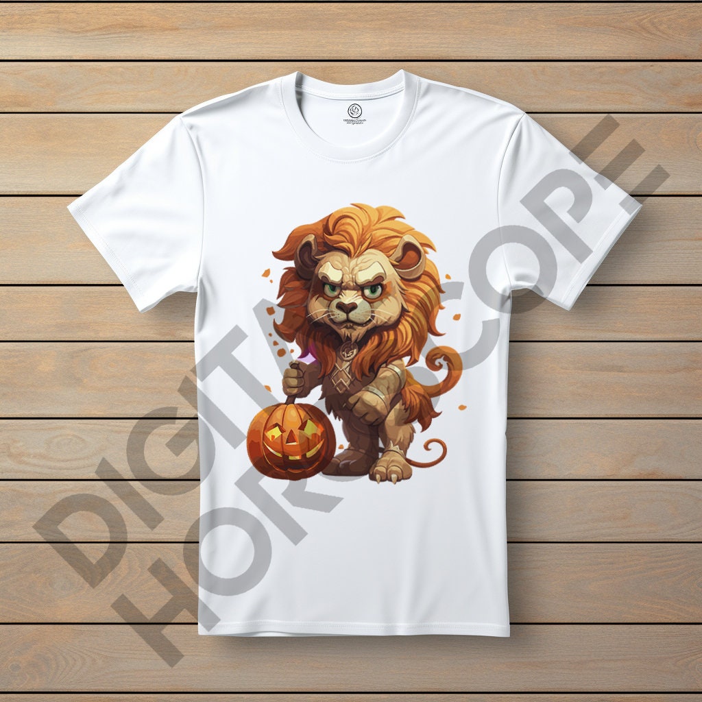 Leo Halloween Zodiac Sign SVG Craft Template - Etsy