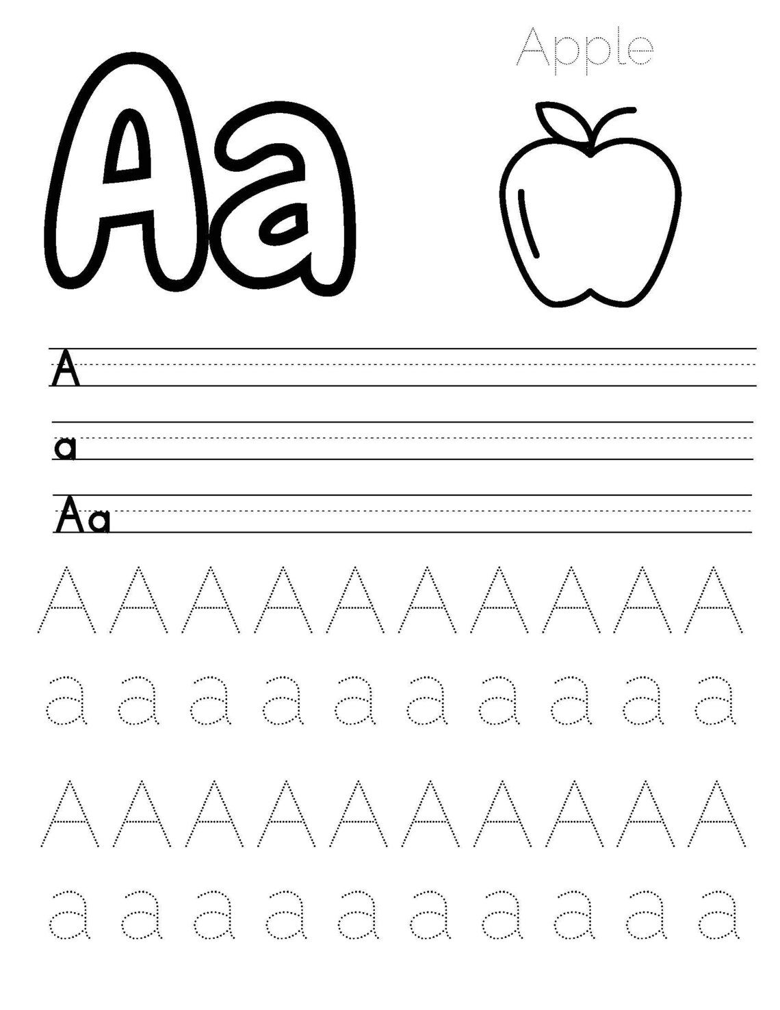 Kindergarten Letter Tracing Template; Letter Templates; Letter Tracing ...
