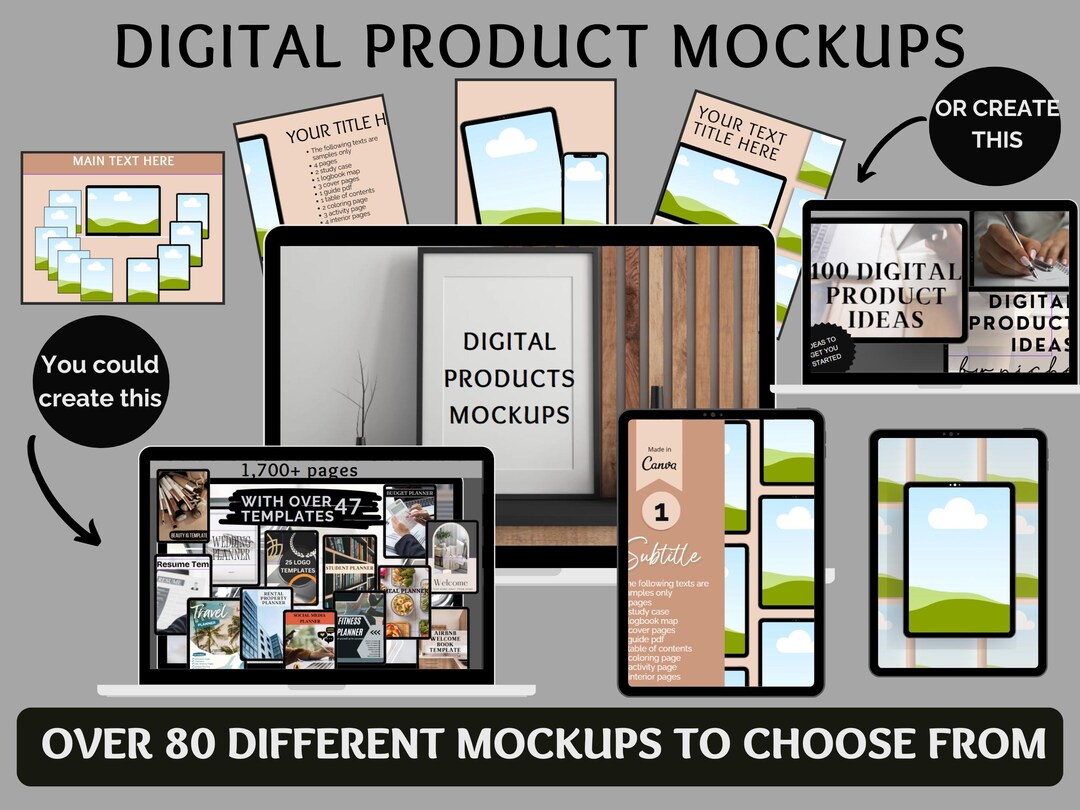 Digital Product Mockups for Stan Stores With PLR | Digital Products ...