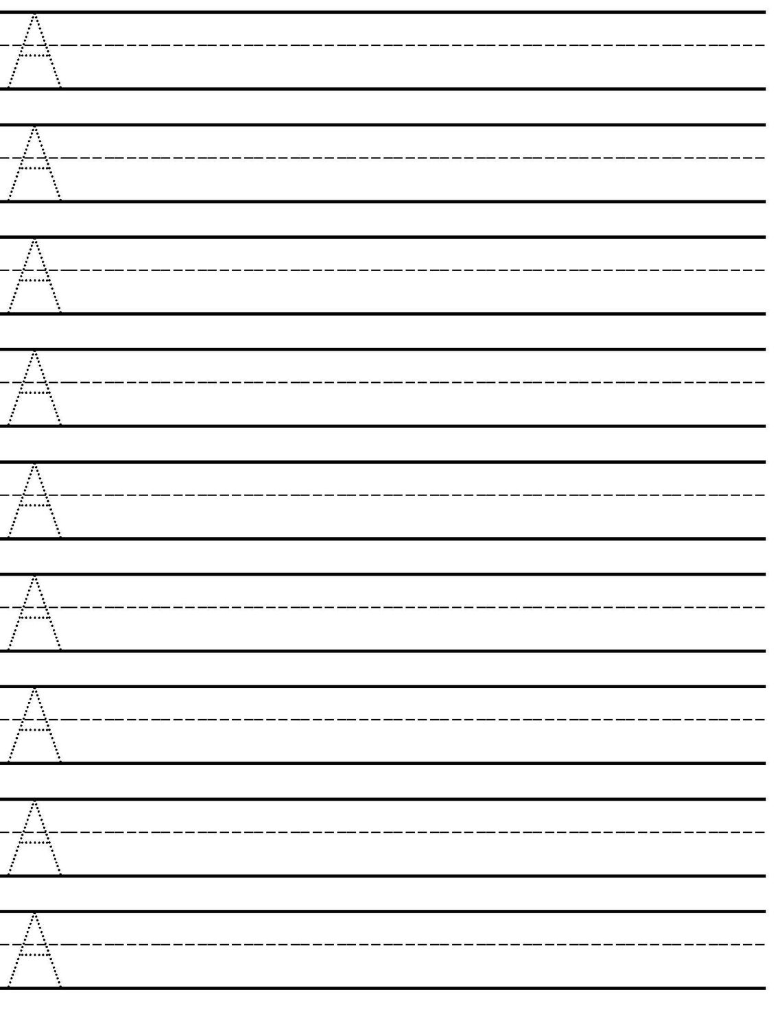 Kindergarten Letter Tracing Template; Letter Templates; Letter Tracing ...