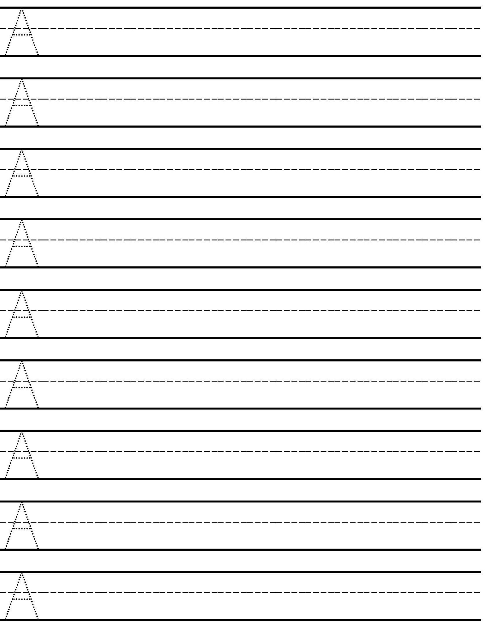 Kindergarten Letter Tracing Template; Letter Templates; Letter Tracing ...