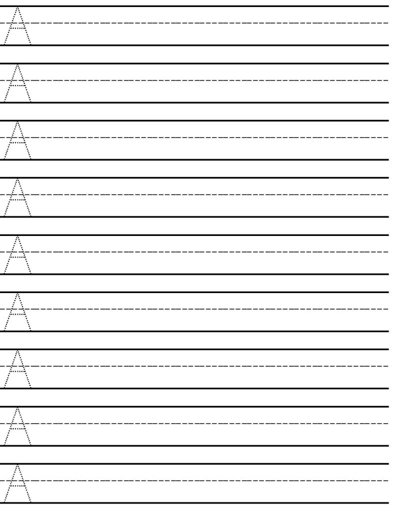 Kindergarten Letter Tracing Template; Letter Templates; Letter Tracing ...