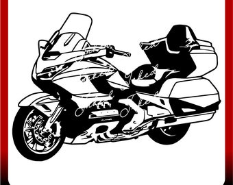 Goldwing SVG DXF EPS Png Download, Printable, Editable Vector, Ready ...