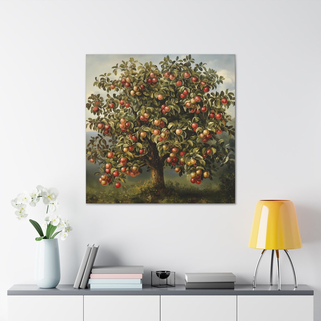 Vastu Apple Tree Wall Art Vibrant and Charming Vastu Energy Gift for ...