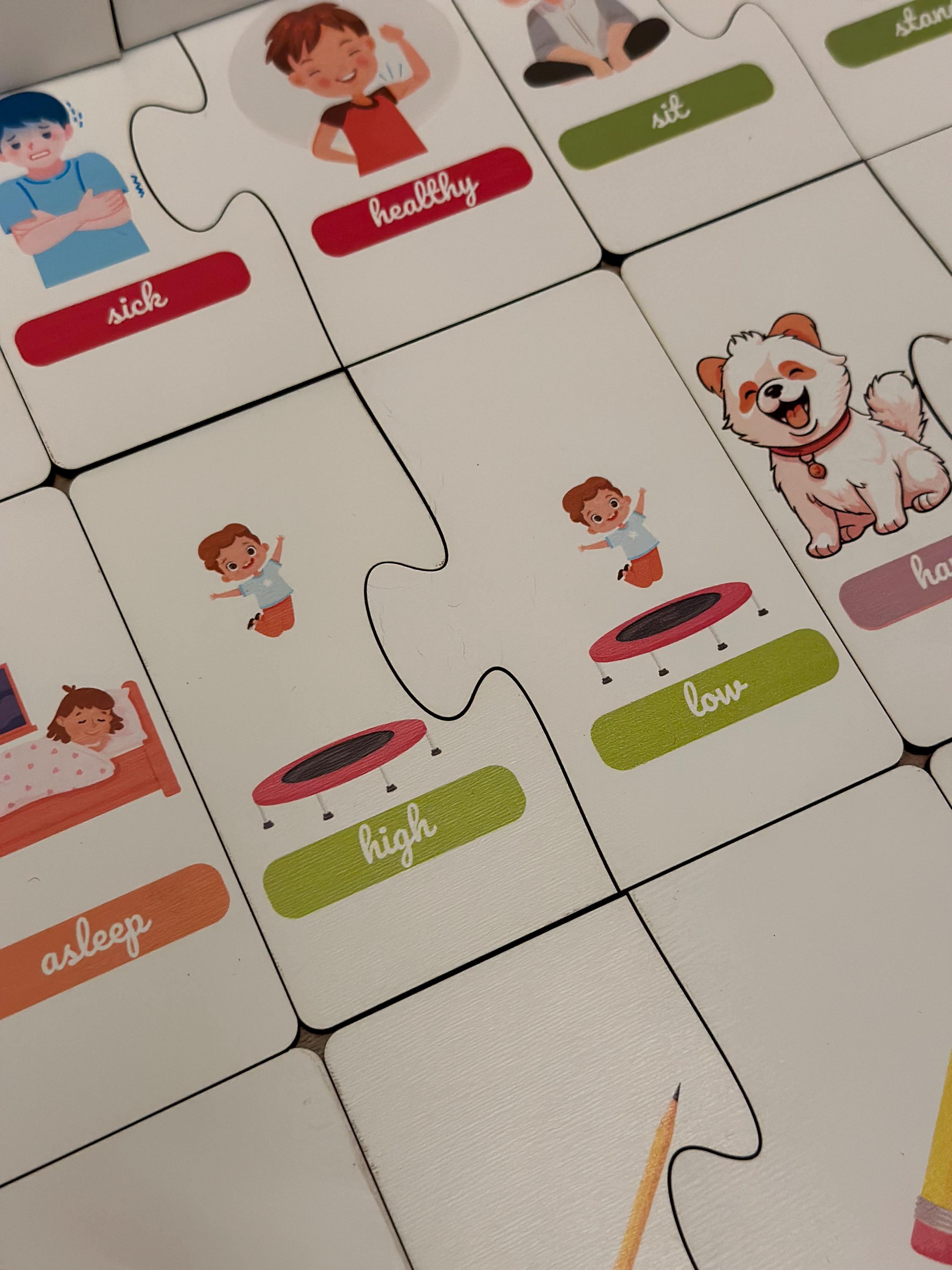 35 Opposite Flash Cards, Learn Opposites, Opposite Worksheet ...