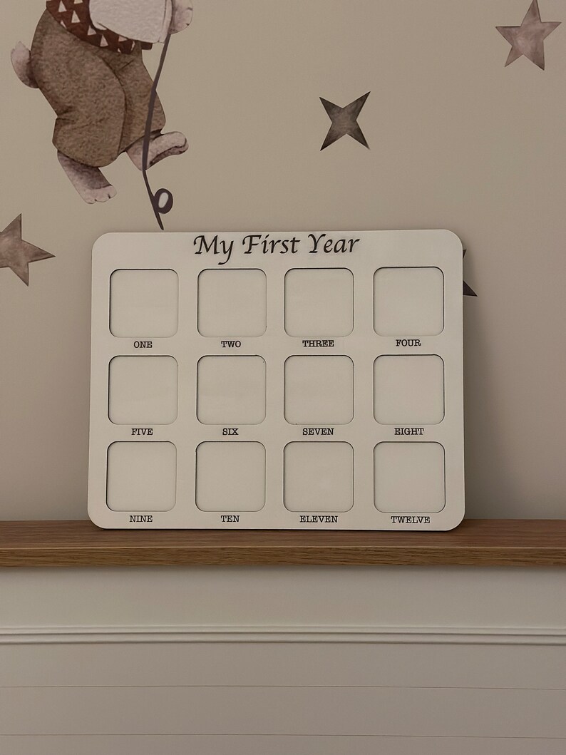 Personalized Photo Frame, Milestone Board My First Year, Milestone ...