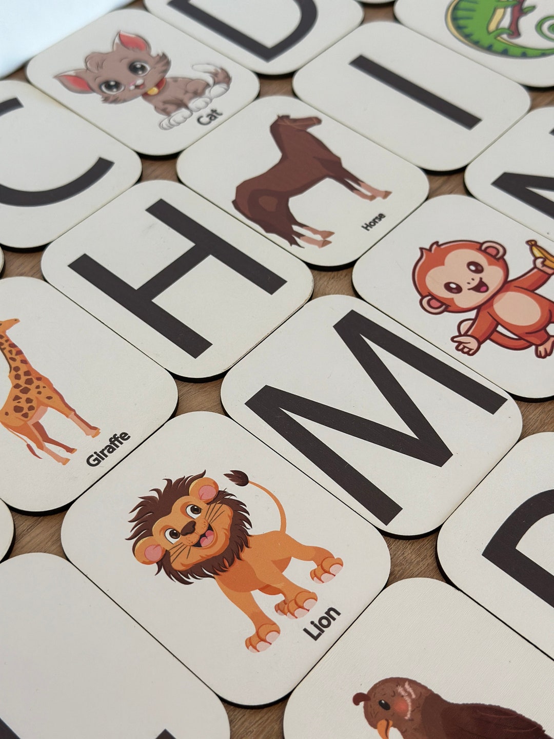 Animals Matching Game for Kids, Farm Safari Matching Activity, Animals ...