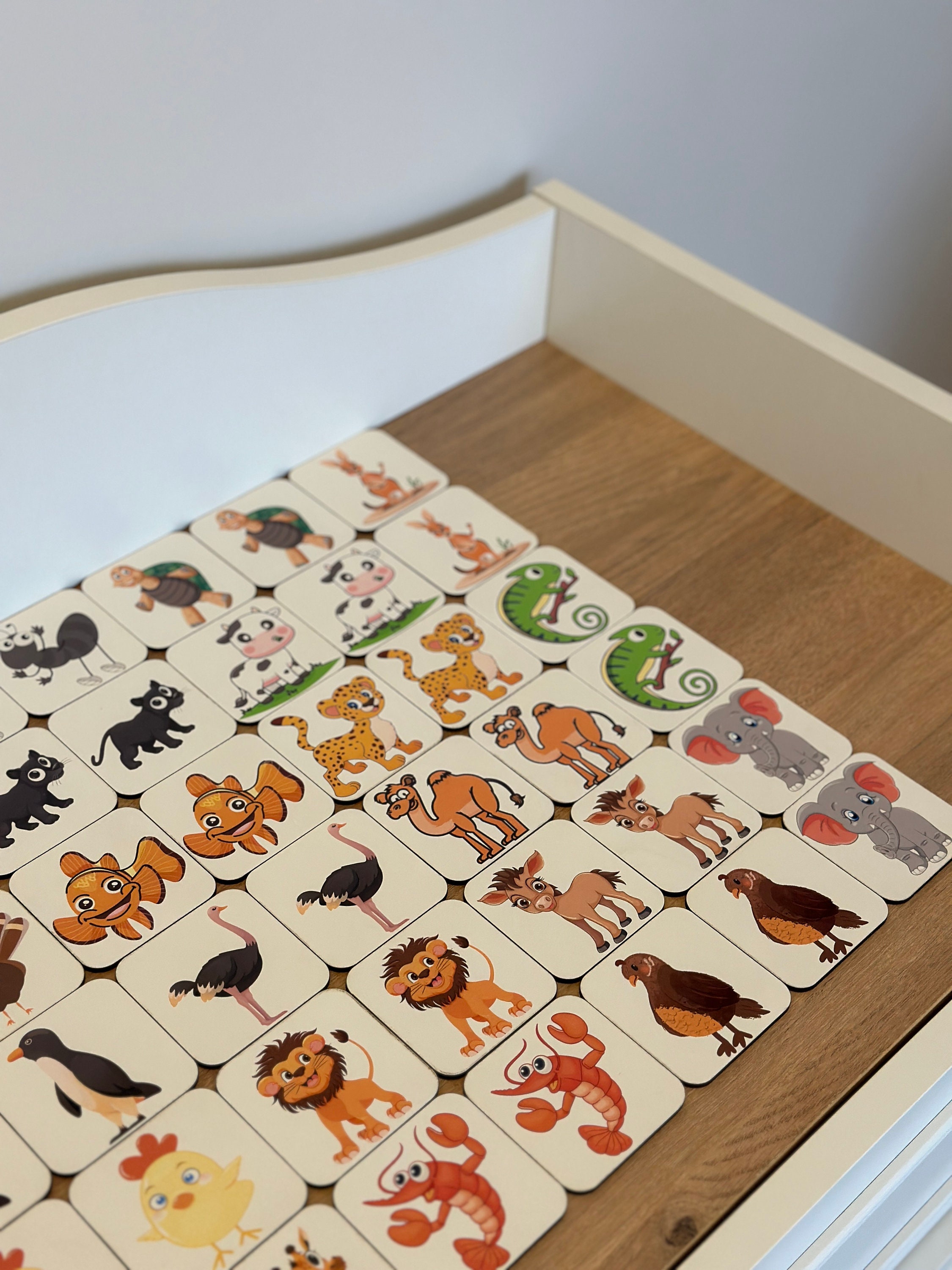 Animals Matching Game for Kids, Farm Safari Matching Activity, Animals ...