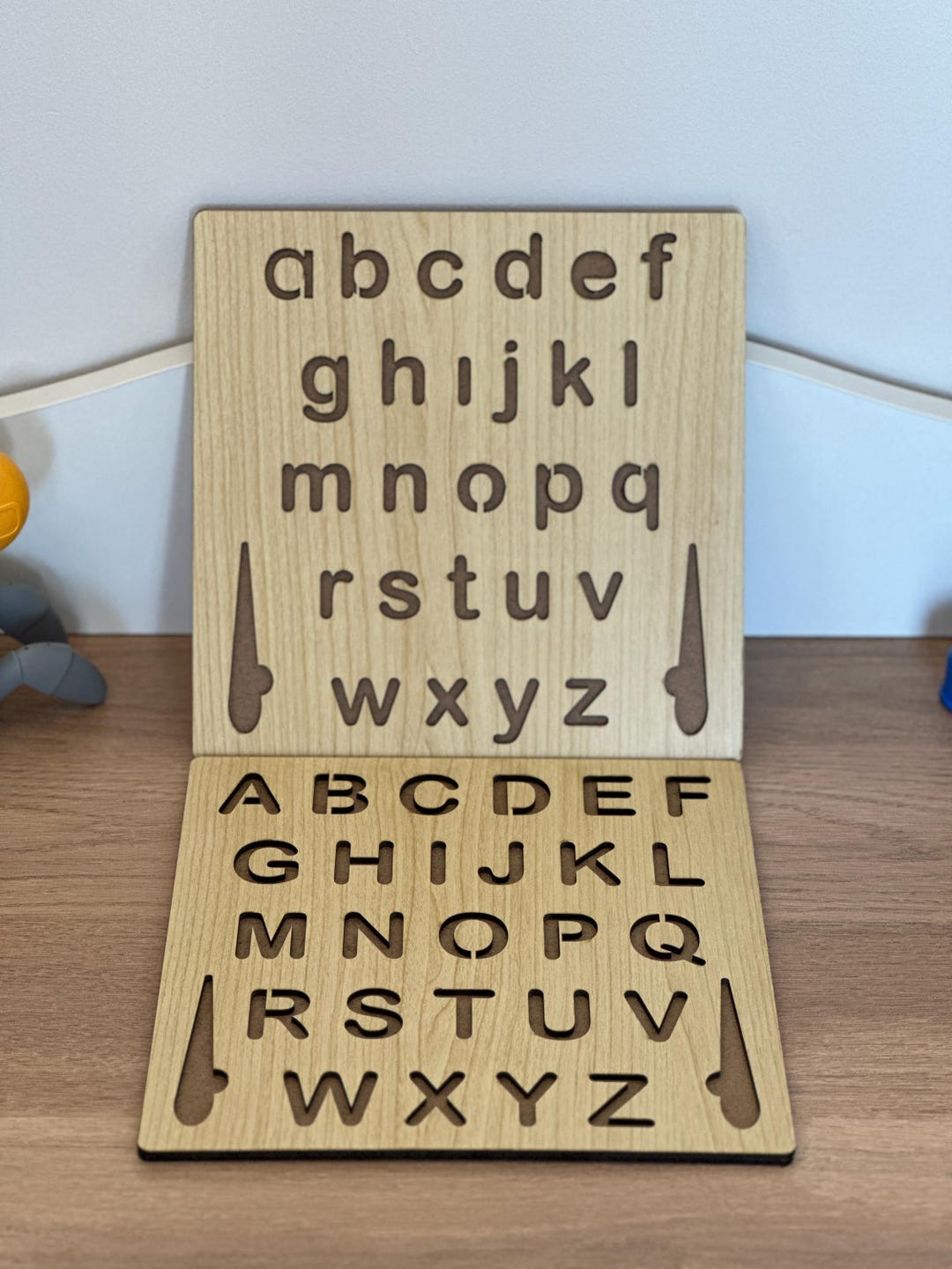 Wooden Alphabet Puzzle, Childrens Games, Educational Learning Toys, ABC ...