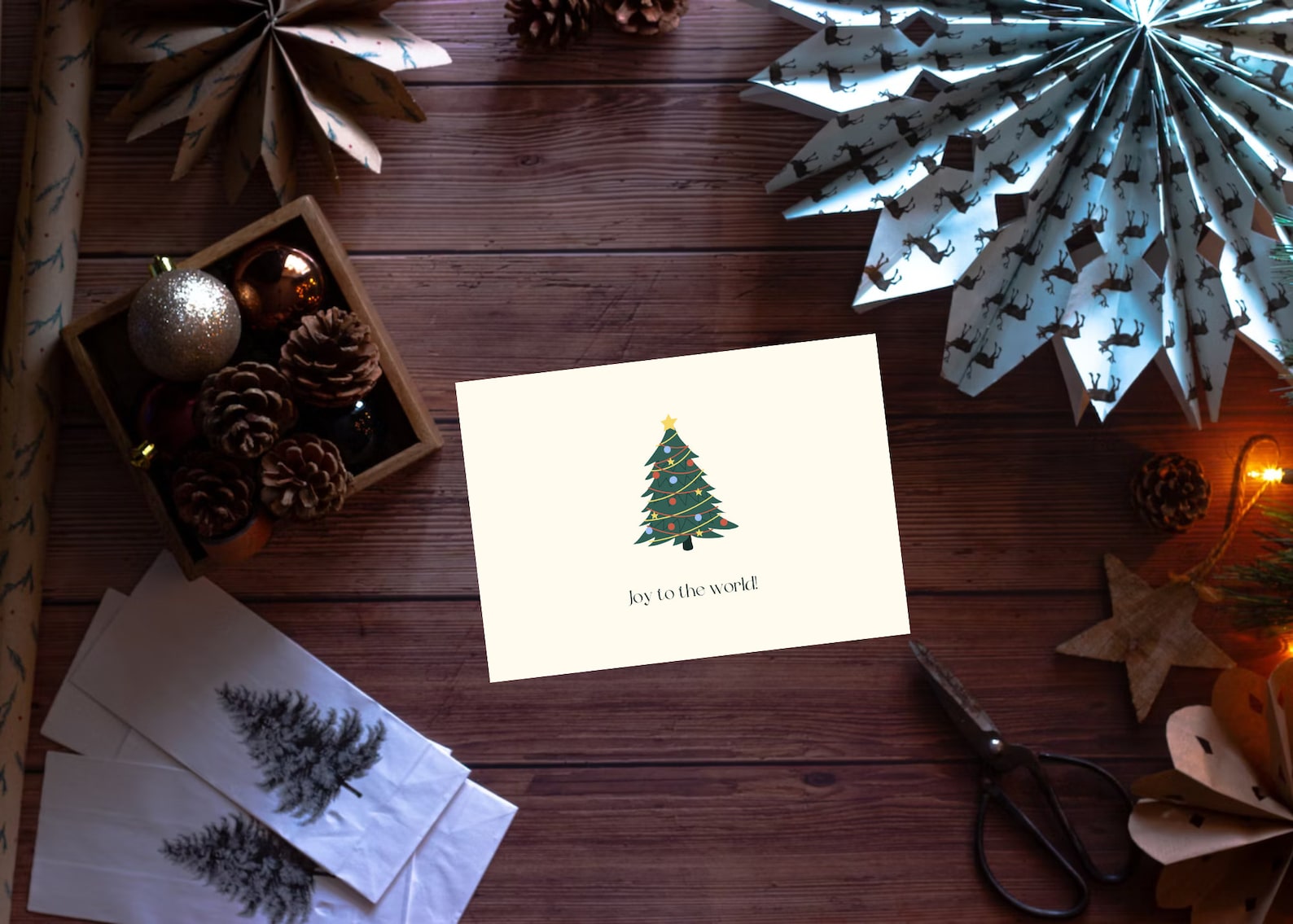 Printable Christmas Card Template, Digital, Editable Template, Holiday ...