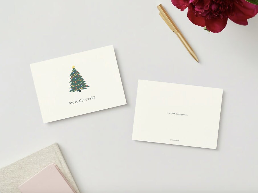 Printable Christmas Card Template, Digital, Editable Template, Holiday ...