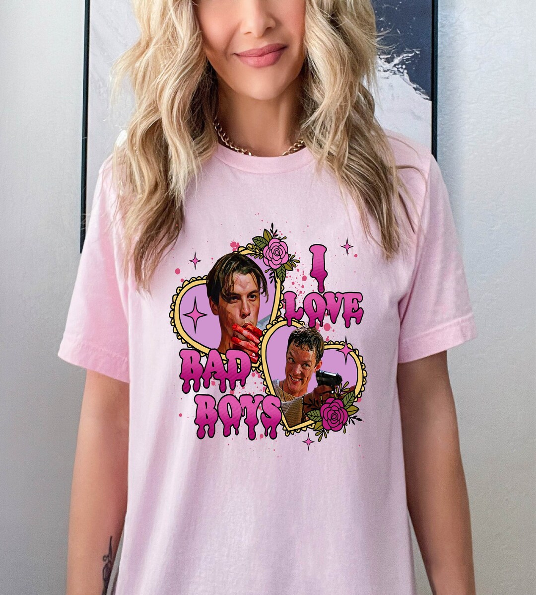 I Love Bad Boys Shirt,serial Killer Shirt,scream Fanatic Shirt,sidney ...