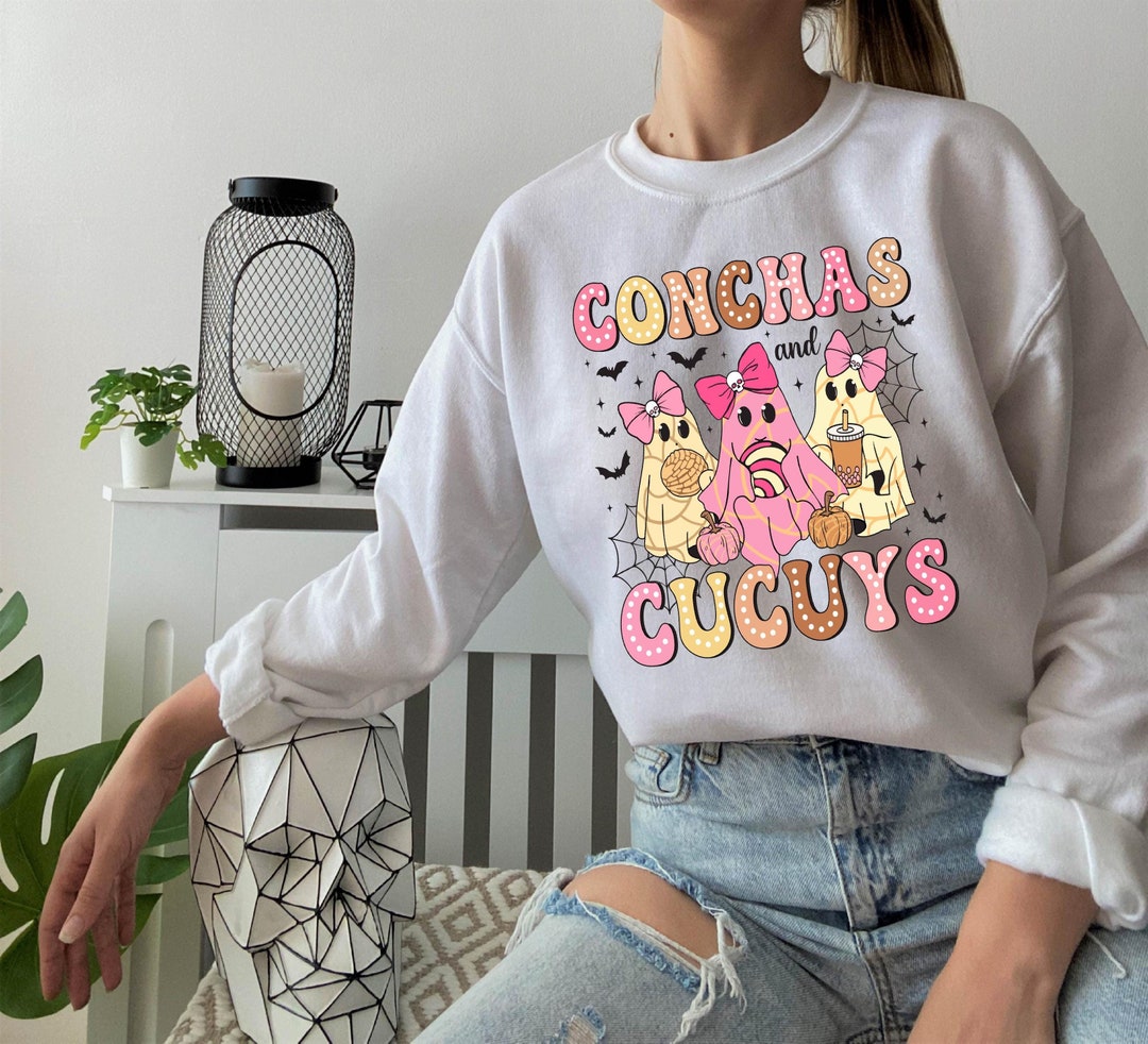 Conchas and Cucuys Sweatshirt,concha Lover Shirt,cafe Y Pan Shirt ...