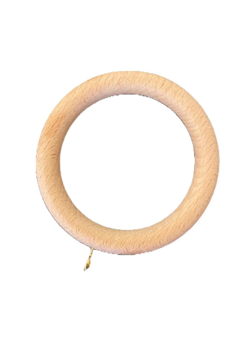 Unfinished Smooth Wood Drapery Ring for 2 1/4" Dia Wood Poles - Etsy