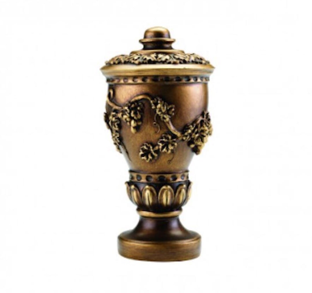 Tuscan Finial for 2-1/4" Diameter Wood Drapery Curtain Rods Custom ...