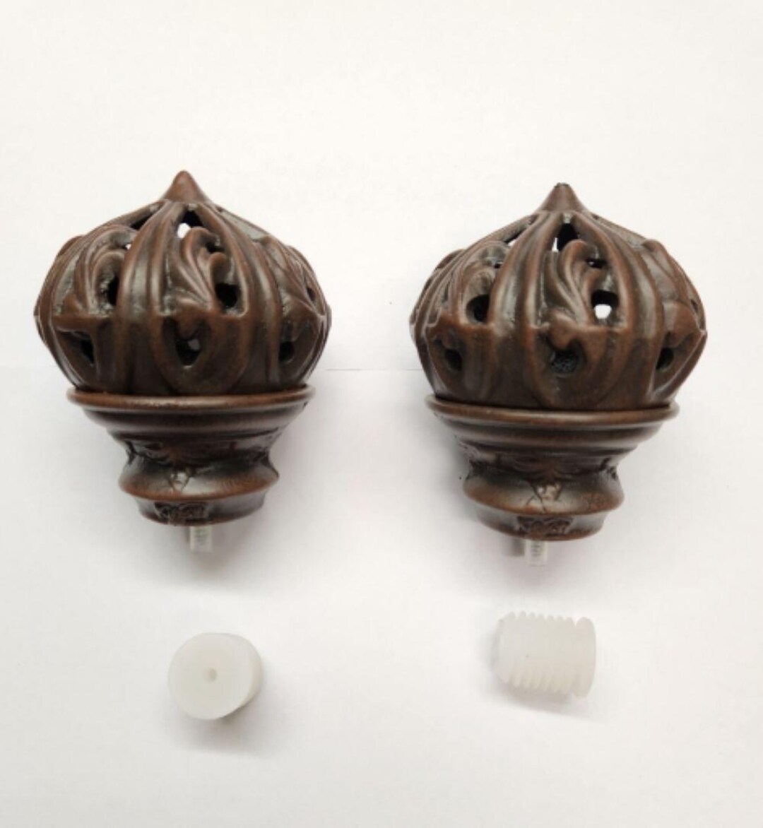 Kirsch 1"dia. Crown Palace Finials Set of 2 Finials for 1" Iron Drapery ...