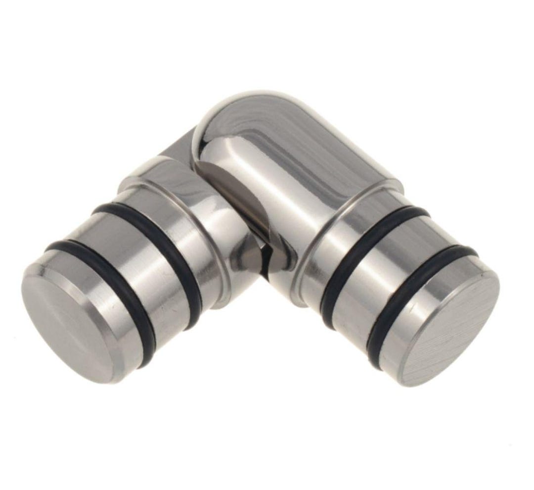 1 1/8 Swivel Corner Adjustable Elbow Connector for Round Metal Curtain ...