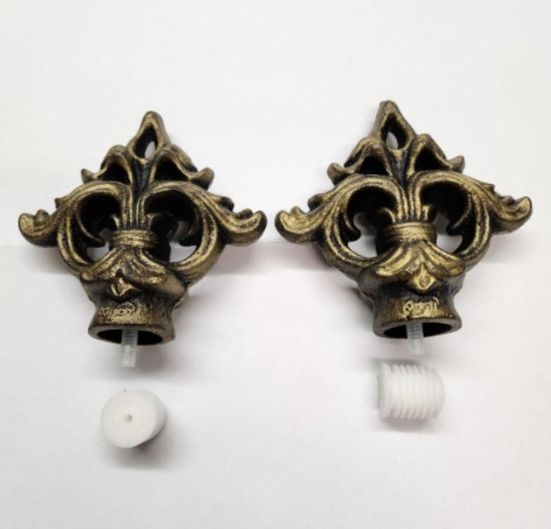 Kirsch 1"dia. Acanthus Arrow Finials Set of 2 Finials for 1" Iron ...