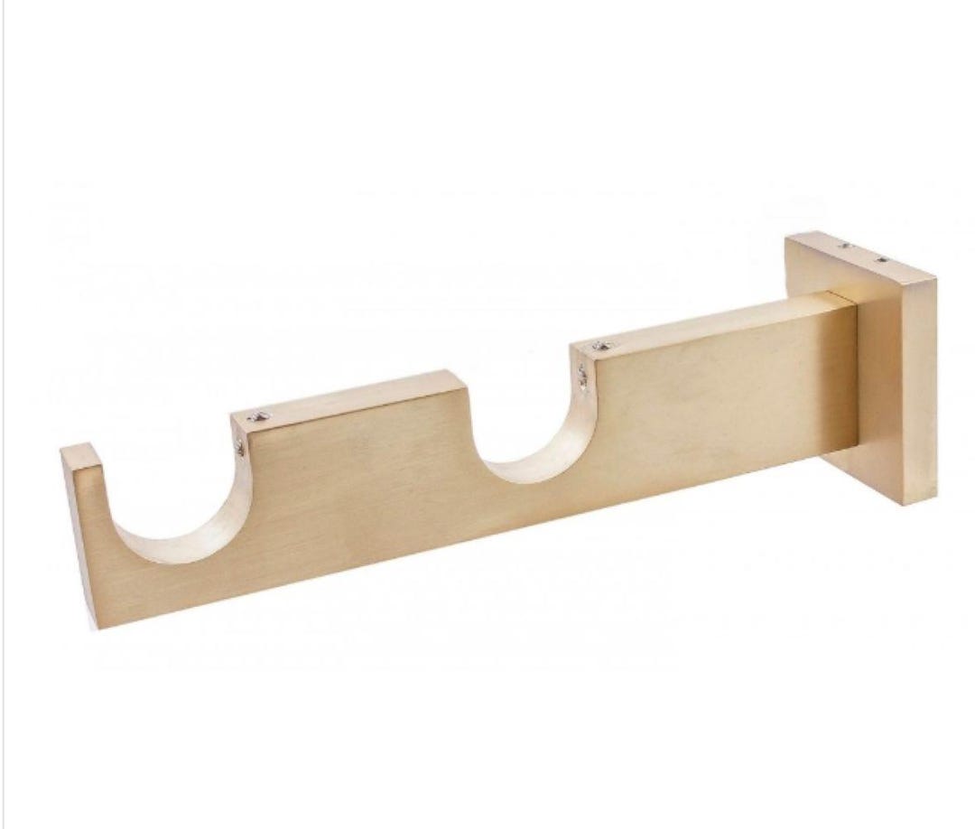 Metro Double Square Bracket for Metro 1.125" ( 1-1/8" ) Dia Round Rods ...