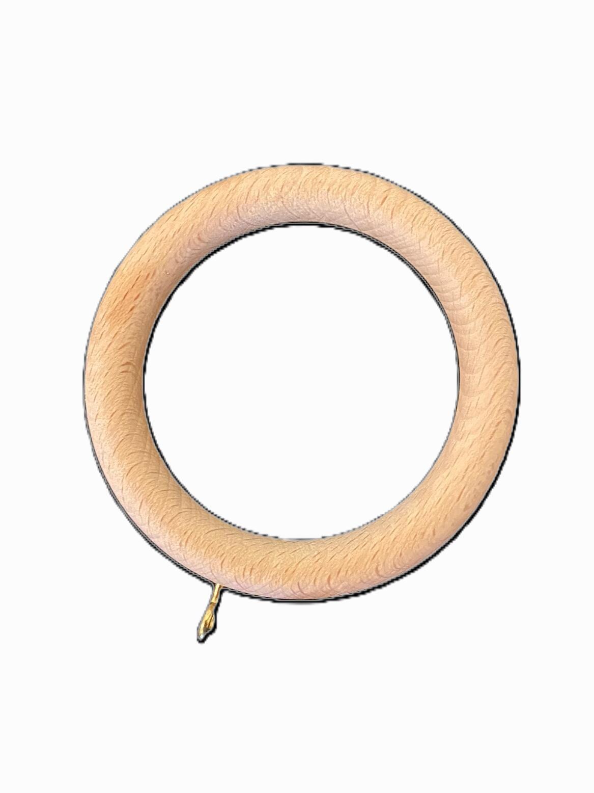 Rings for 2-1/4"dia. Pole Unfinished Smooth Wood Drapery Ring - Etsy
