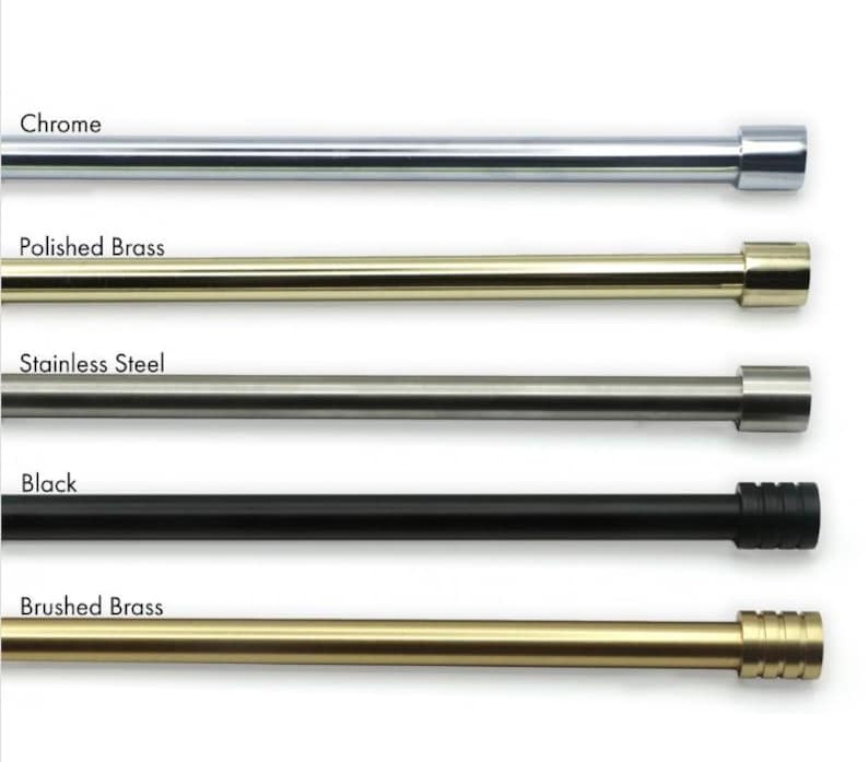 Pair of Cafe Curtain Rod Inside Mount Bracket for 1/2" Diameter (see ...