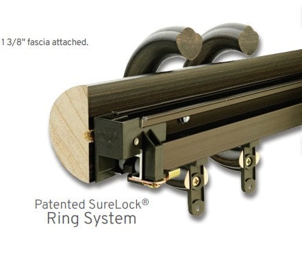 2-1/4" Diameter Unfinished Reeded Wood Curtain Drapery Rod, 48in (4ft ...