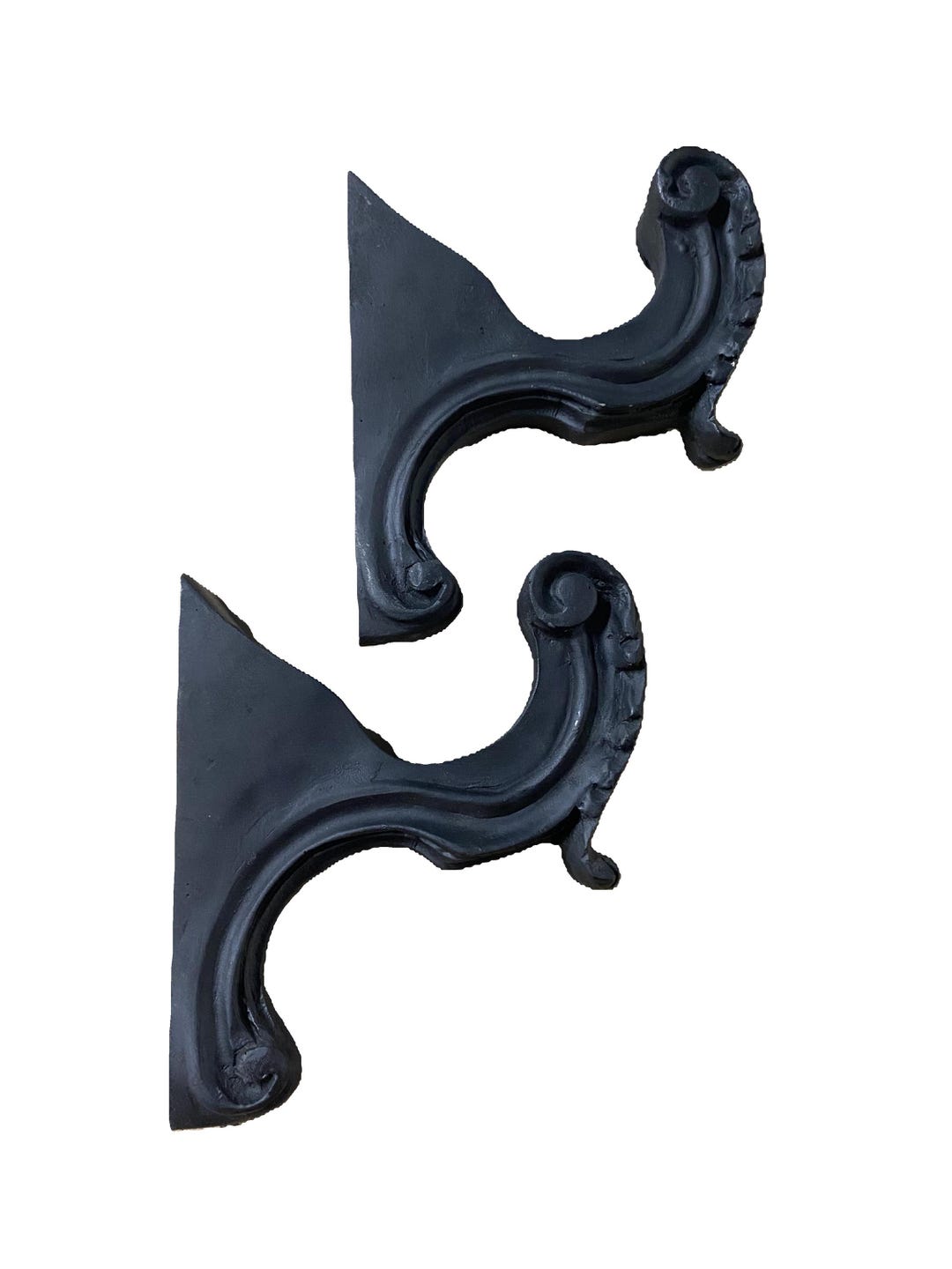 Sets of 2 Designer Resin Monaco Brackets for 1-3/4" and 2" Dia Drapery ...