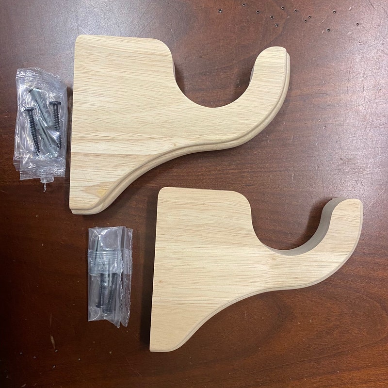 Wood Curtain Rod Bracket - Etsy