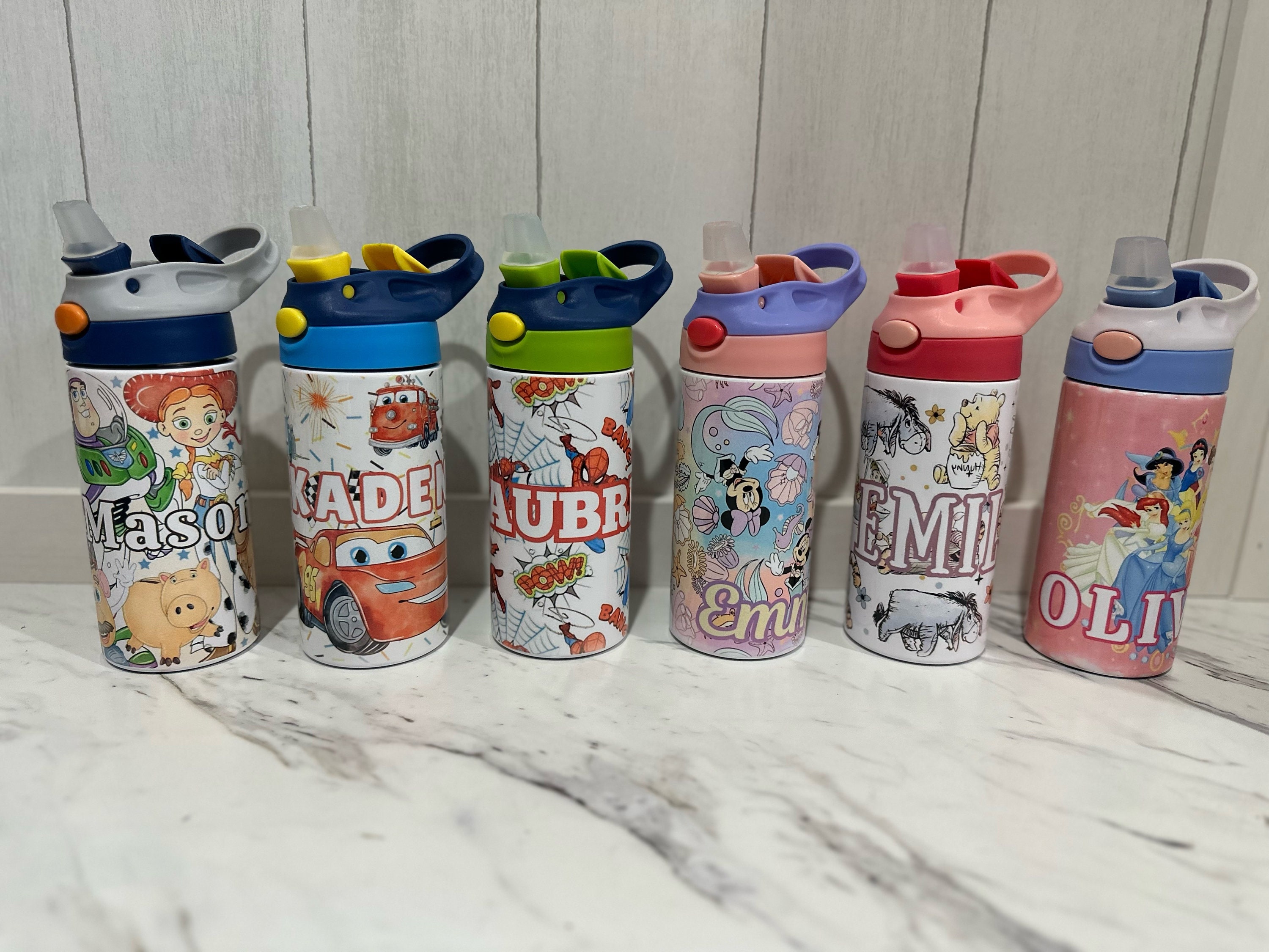 Kids Custom Cup Design, Kids Theme Tumbler, Kids Travel Cup With Straw ...