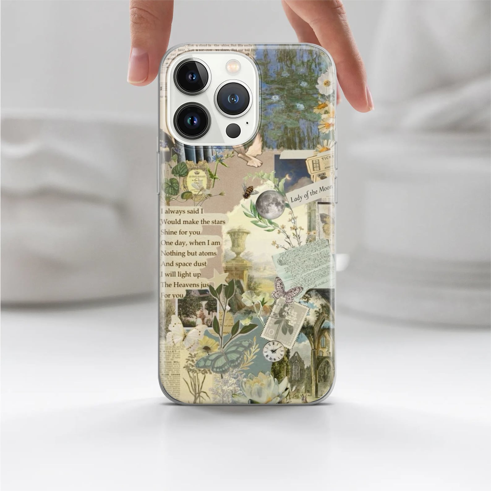 Mood Board Phone Case Beautiful Collage for iPhone 15 Pro Max, 14 Plus ...