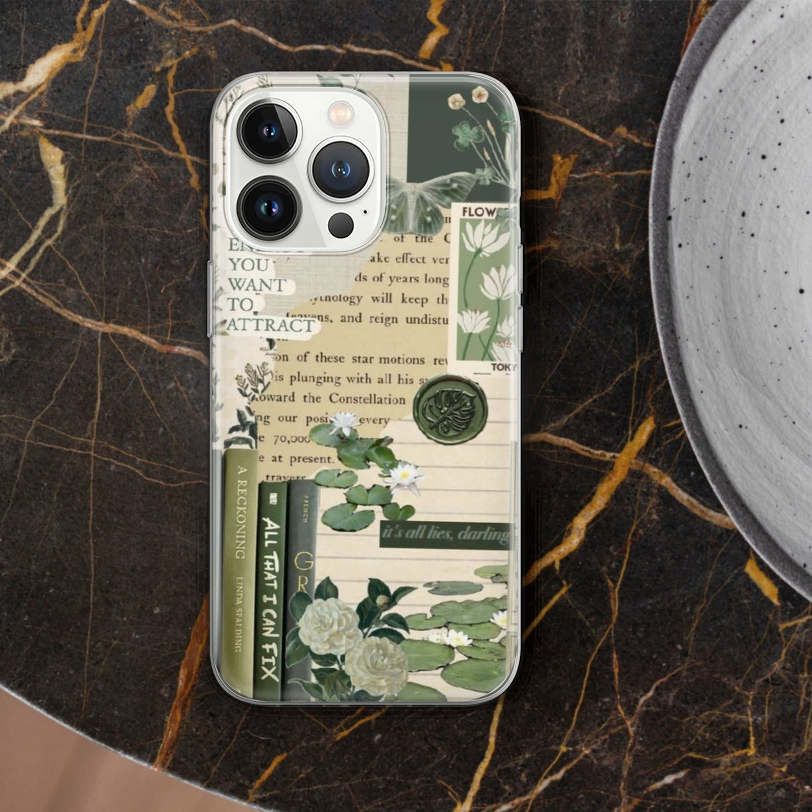Mood Board Phone Case Beautiful Collage for iPhone 15 Pro Max, 14 Plus ...