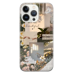 Mood Board Phone Case Beautiful Collage for iPhone 15 Pro Max, 14 Plus ...