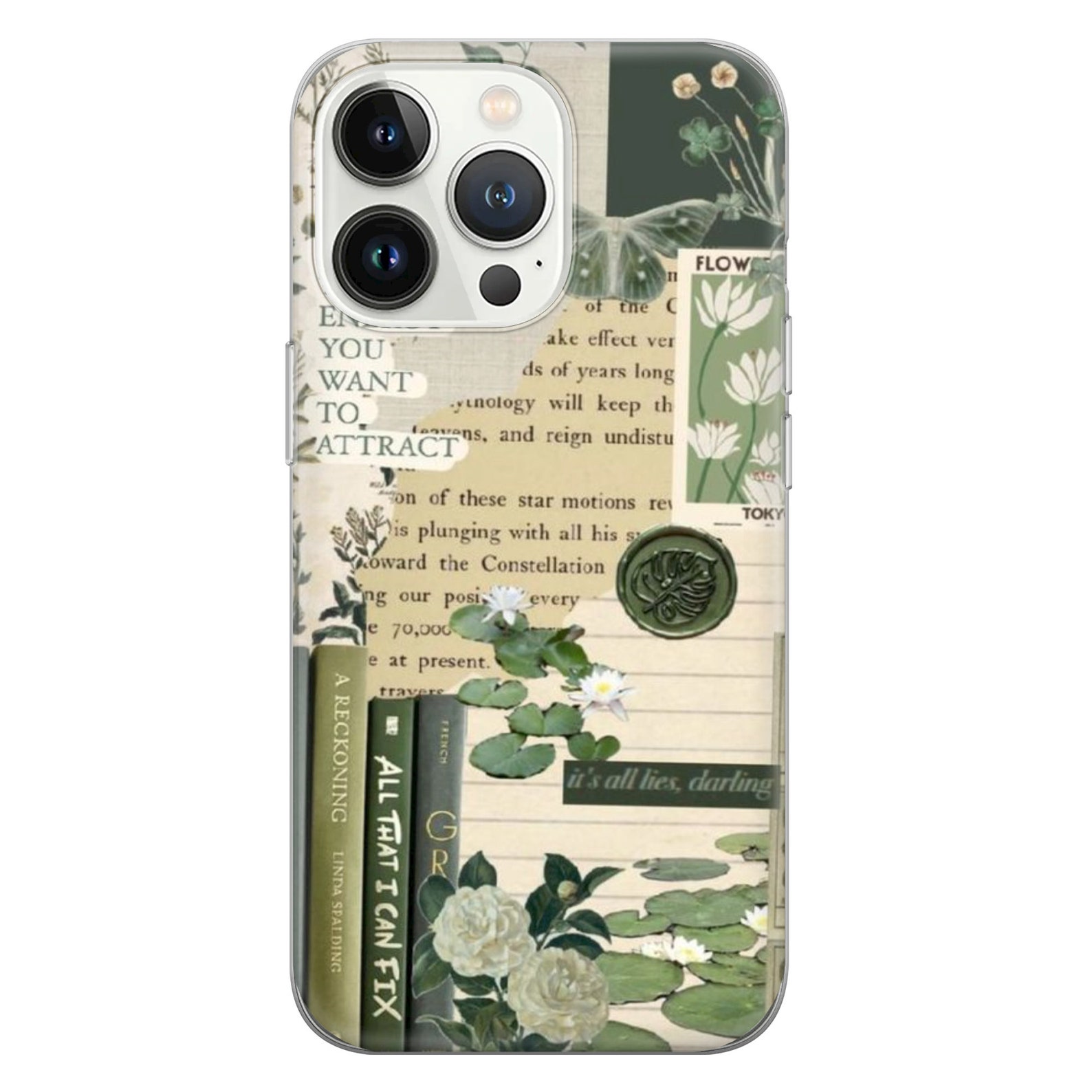 Mood Board Phone Case Beautiful Collage for iPhone 15 Pro Max, 14 Plus ...