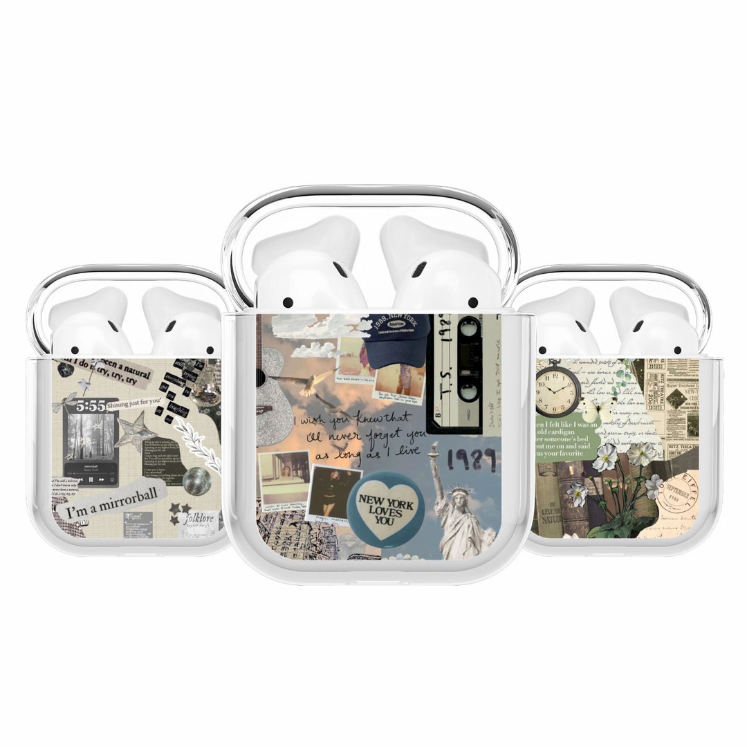 Stylish Collage Design Design Headphone Case Summer Vibe Protective ...