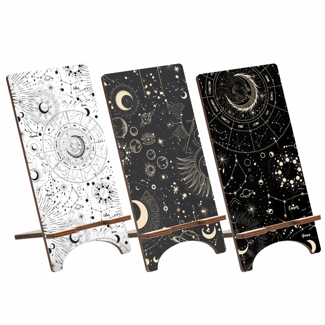 Stars Wood Phone Stand Astrology Holder for iPhone 14 13 12 - Etsy
