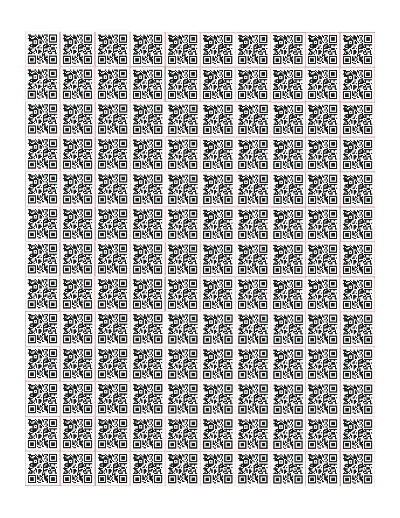 Custom QR Code Sticker Labels, Kiss Cut Stickers, Different Sizes ...