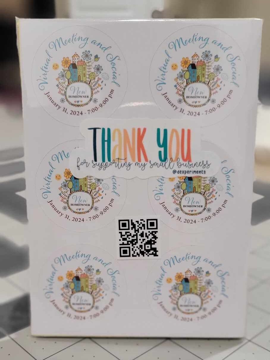 Custom Labels on Sheet Matte Paper - Custom Sticker, Personalized ...