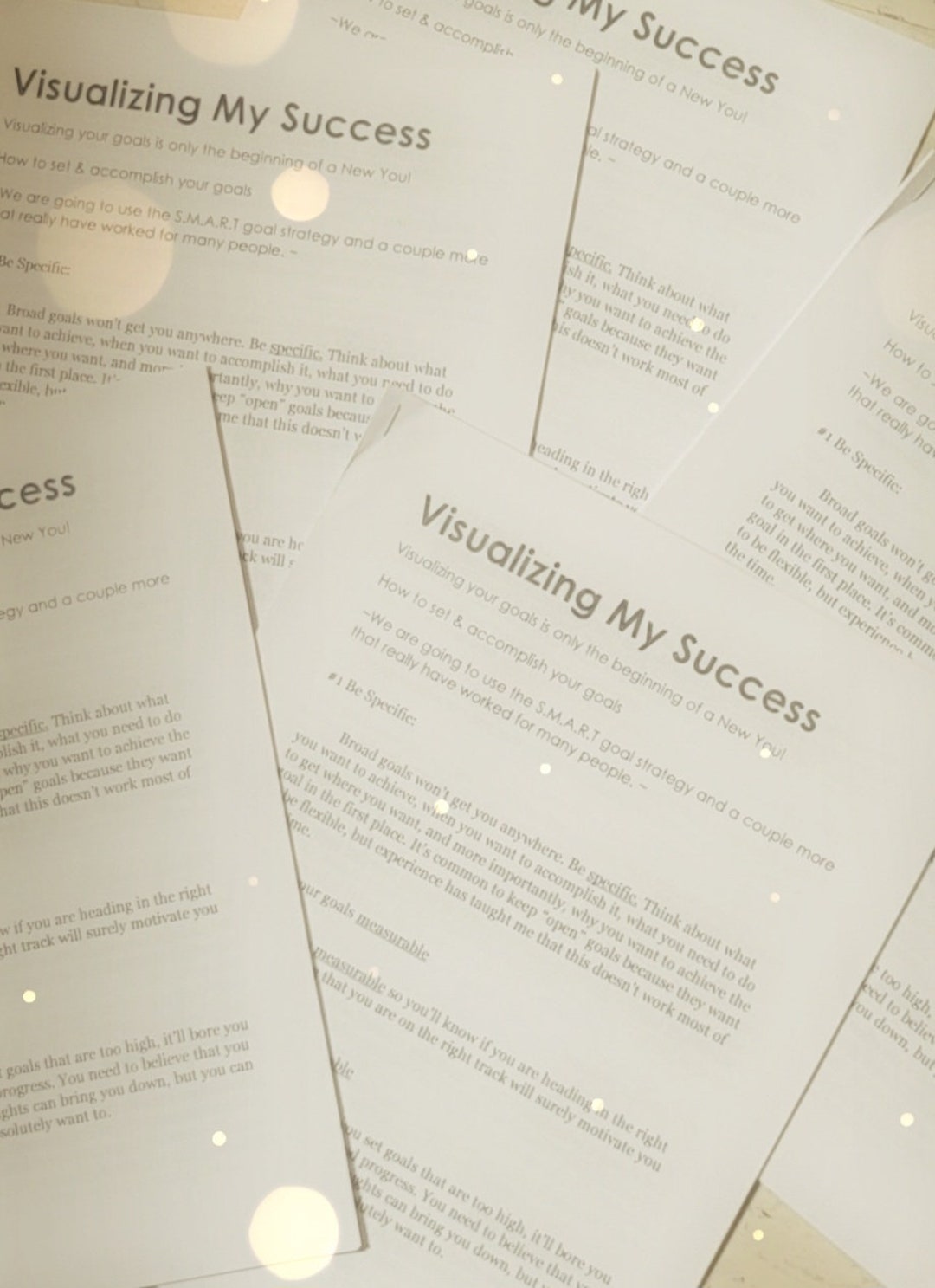 Visualizing Success & Goal Setting - Etsy