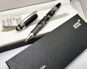 Montblanc Star Walker Black Ink Stainless Steel Roller Ball Pen - Etsy