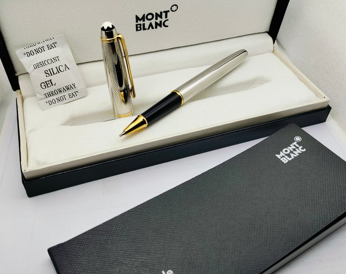 Montblanc Star Walker Blue Ink Stainless Steel Roller Ball Pen - Etsy