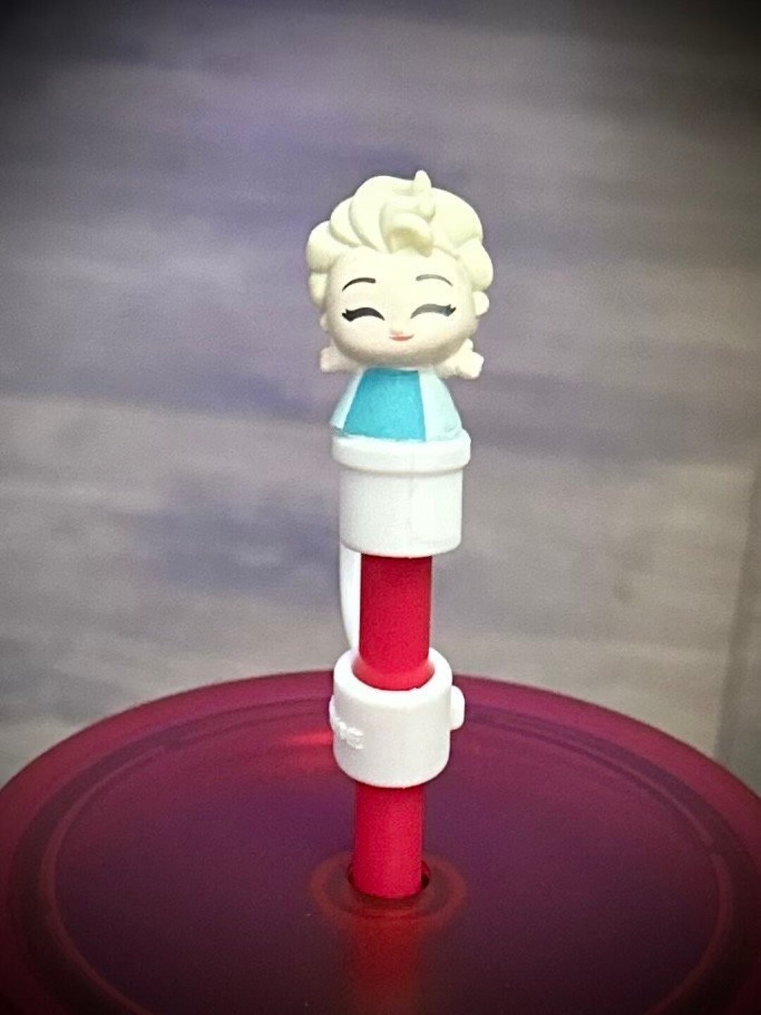 Disney Straw Topper Featuring Elsa Fits 10mm Straws and Stanley Cups - Etsy