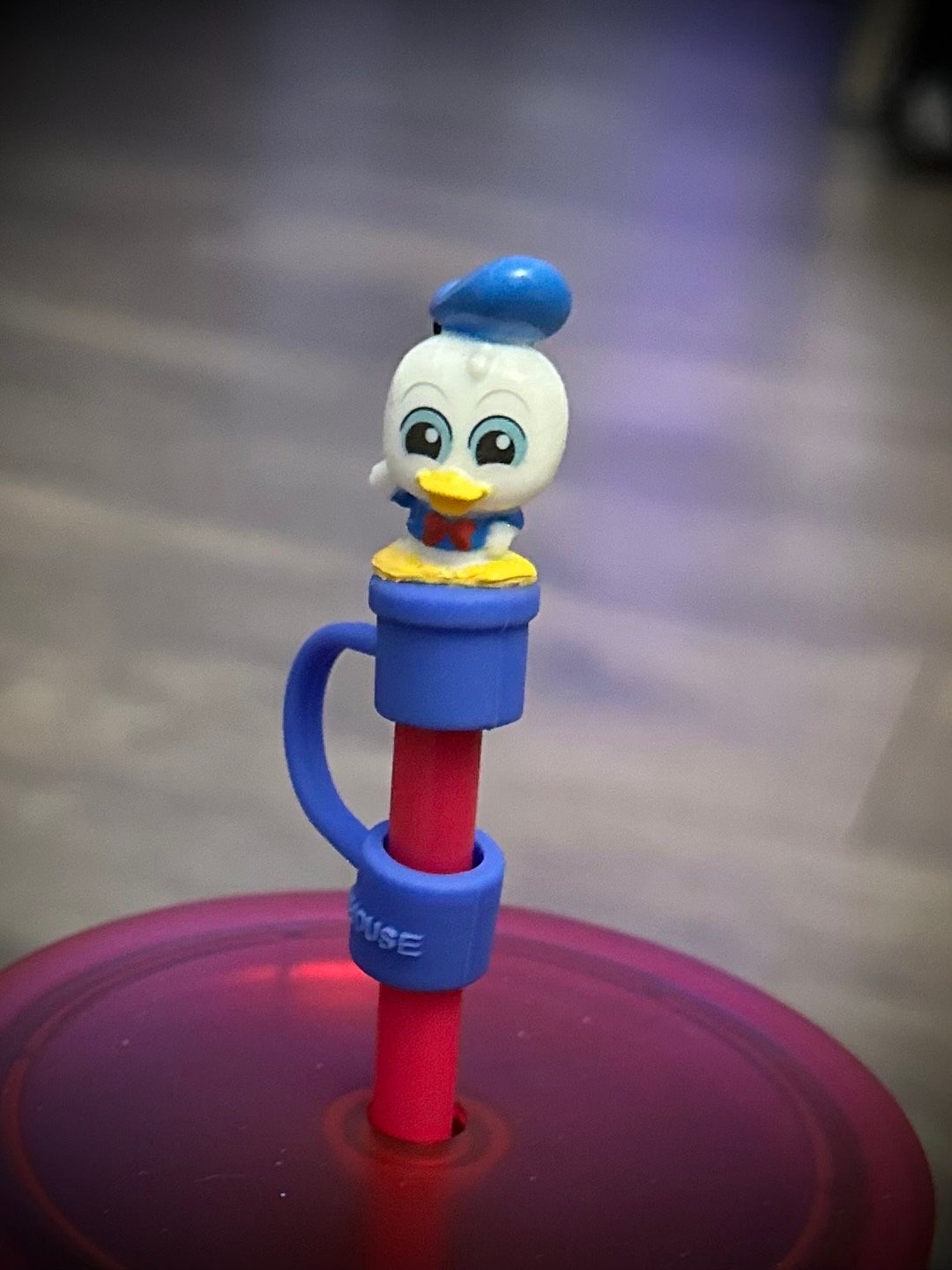 Disney Straw Topper Featuring Donald Duck Fits 10mm Straws and Stanley ...